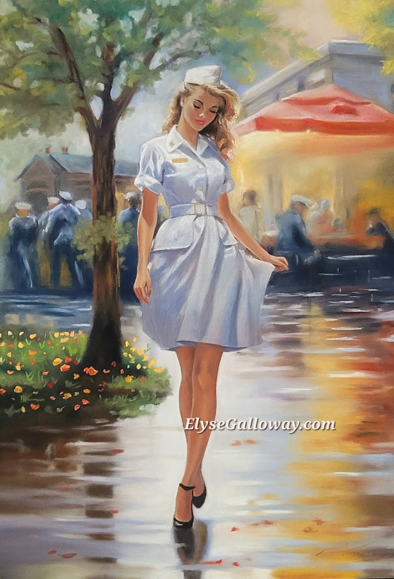 Angel in White – Elyse Galloway Wildlife & Portraiture Art